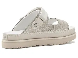 UGG Goldenstar Crackle Glide Sandals - White