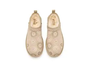 UGG Classic Micro Sun Stitch Embroidered Slip-on Boots - Taupe