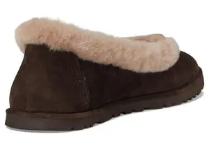 UGG Zora Suede Sheepskin Ballet Flats - Brown