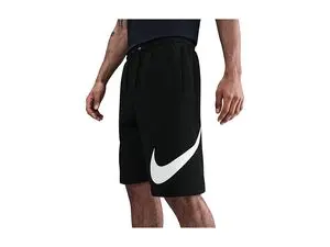 Nike Club Fleece Logo Drawstring Shorts - Black