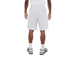 Nike Club Fleece Mid-thigh Workout Shorts - White