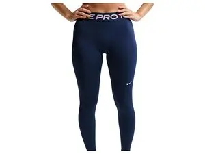 Nike Pro Mid-rise Full-length Leggings Workout /white - Navy