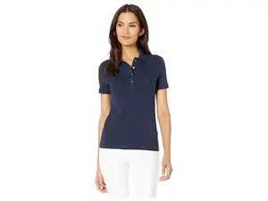 Lacoste Short Sleeve Stretch Pique Polo - Navy