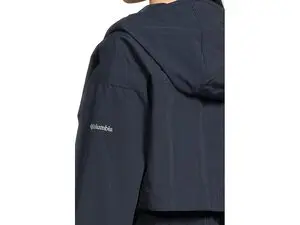 Columbia Water-resistant Hooded Jacket With Drawstring Waist - Navy