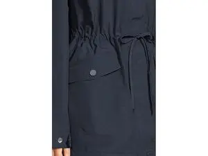 Columbia Water-resistant Hooded Jacket With Drawstring Waist - Navy