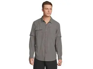 Columbia Skien Valley Long Sleeve Shirt Clothing City Grey - Gray
