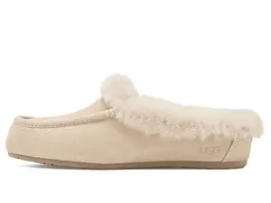 UGG Ansley Mule Suede Slippers - Beige