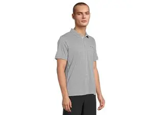 Columbia Sage Peak Knit Polo Short Sleeve Knit Grey Heather - Gray