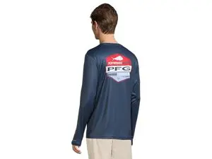 Columbia Terminal Tackle Pfg High Side Long Sleeve Clothing Collegiate /pfg High Side Dorado - Navy