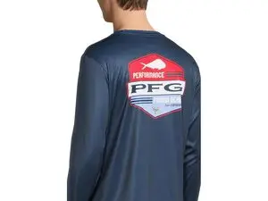 Columbia Terminal Tackle Pfg High Side Long Sleeve Clothing Collegiate /pfg High Side Dorado - Navy