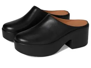 Fitflop Leather Platform Heeled Mules