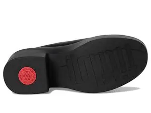 Fitflop Leather Platform Heeled Mules