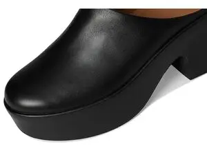 Fitflop Leather Platform Heeled Mules