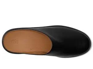 Fitflop Leather Platform Heeled Mules