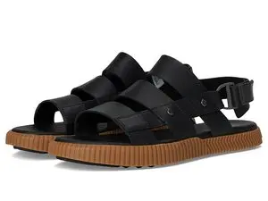 Sorel Ona Ave Slingback Flat Sandals - Black
