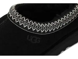 UGG Tasman Ii Suede Sheepskin Lined Slip-on Slipper - Black