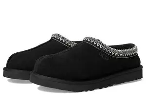 UGG Tasman Ii Suede Sheepskin Lined Slip-on Slippers - Black