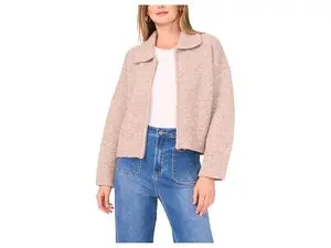 Vince Camuto Collared Zip-up Cardigan Sweater