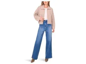 Vince Camuto Collared Zip-up Cardigan Sweater