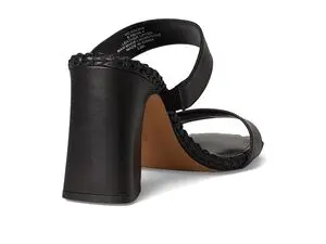 Vince Camuto Kaden Stitched Block Heel Mule Sandals - Black