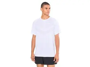Nike Stride Dri-fit Adv Short Sleeve Running Top - White/reflective Silver