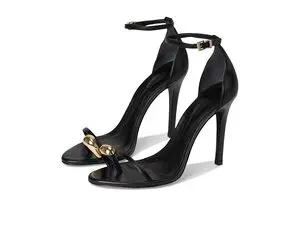 Schutz Maya Strappy Stiletto Sandals With Embellishment - Black