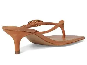 Schutz Miriam Kitten Stiletto Mule Sandal With Buckle Detail