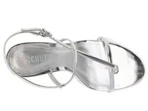 Schutz Azure Stiletto Sandals - Silver