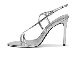 Schutz Azure Stiletto Sandals - Silver