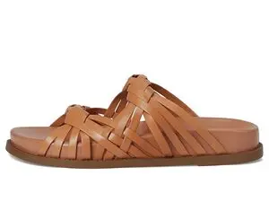 Schutz Strappy Woven Leather Sandals