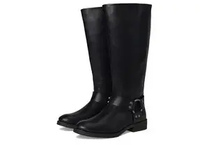 FRYE AND CO. Kellie Harness Wide Calf Boots - Black
