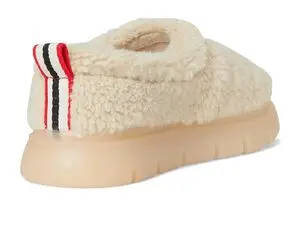 Hunter Madisons Faux Fur Flat Mules - Beige