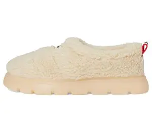Hunter Madisons Faux Fur Flat Mules - Beige