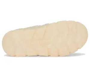 Hunter Madisons Faux Fur Flat Mules - Beige