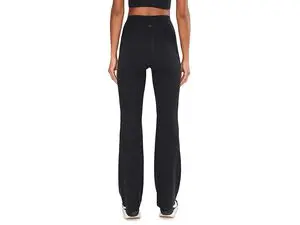 Nike Zenvy Gentle-support High-waisted Flared Leggings Workout Tattoo/white - Black