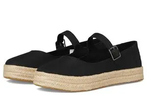 Toms Carolina Mary Jane Flatform Espadrilles - Black