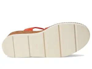 Toms Darya Platform Wedge Sandals With Rope-wrapped Midsole And Buckled Ankle Strap