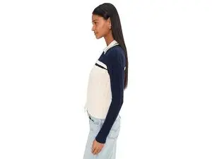 Madewell Colorblock Zip Cotton Boucle Cardigan