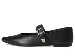 THE FRYE COMPANY Heather Buckle Mary Jane Flats - Black