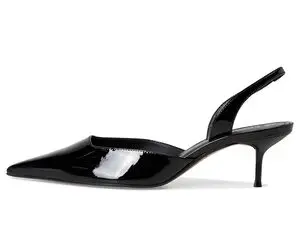 Schutz Paola Mid Slingback Stiletto Heel - Black