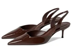 Schutz Paola Mid Slingback Stiletto Heel - Brown