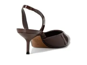 Schutz Paola Mid Slingback Stiletto Heel - Brown