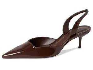 Schutz Paola Mid Slingback Stiletto Heel - Brown