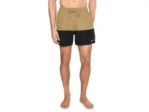 Nike Split 5 Brief Lined Volley Swim Trunks - Beige