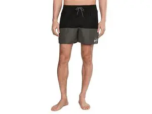 Nike Split 5 Brief Lined Volley Swim Trunks - Black