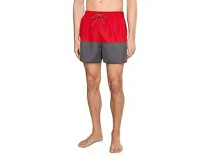 Nike Split 5 Brief Lined Volley Swim Trunks - Red