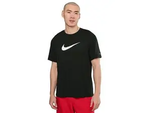 Nike Dri-fit Uv Short Sleeve Top - Black