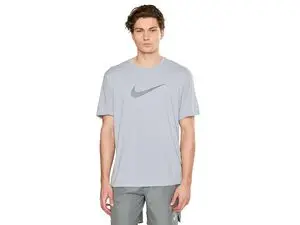 Nike Dri-fit Uv Short Sleeve Top - Wolf Grey