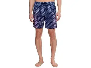 Nike Breaker Swoosh Link 7 Brief Lined Volley Swim Trunks - Navy