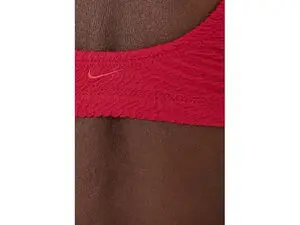 Nike Shoreline Pucker Bralette Bikini Top - Red